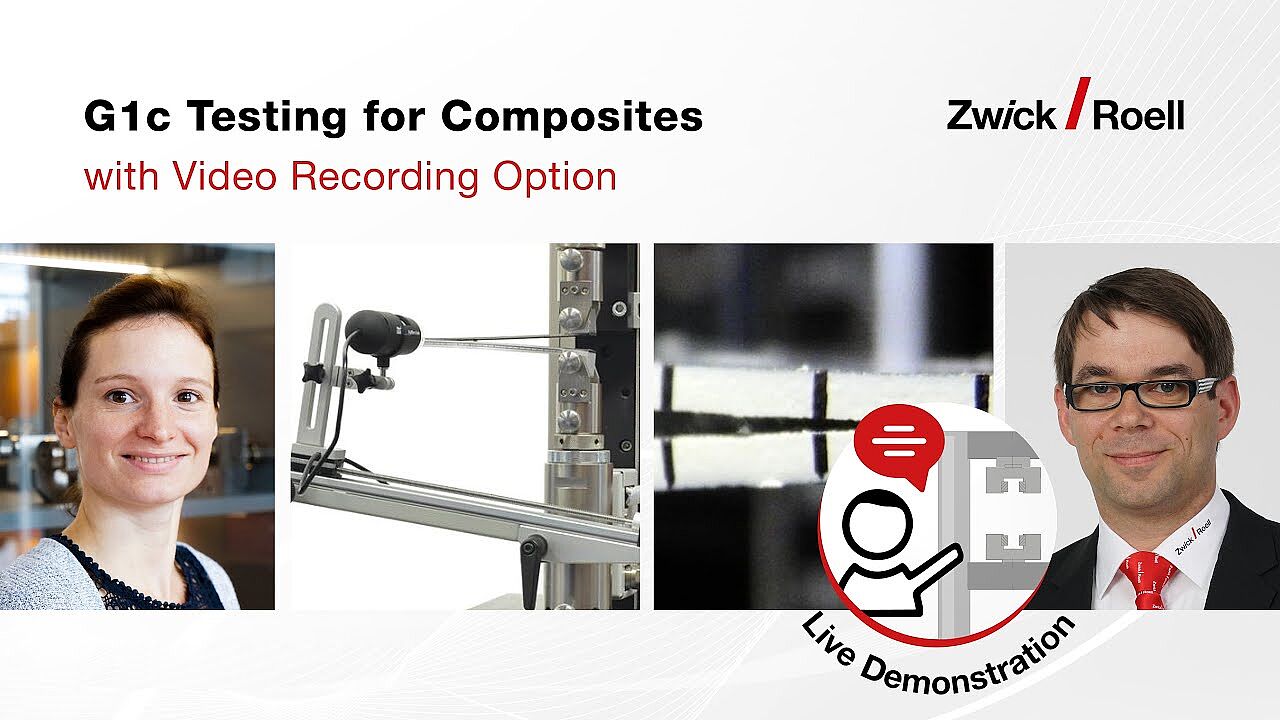 Energy release rates ASTM D5528 | ASTM D7905 | ASTM D6671 | ZwickRoell