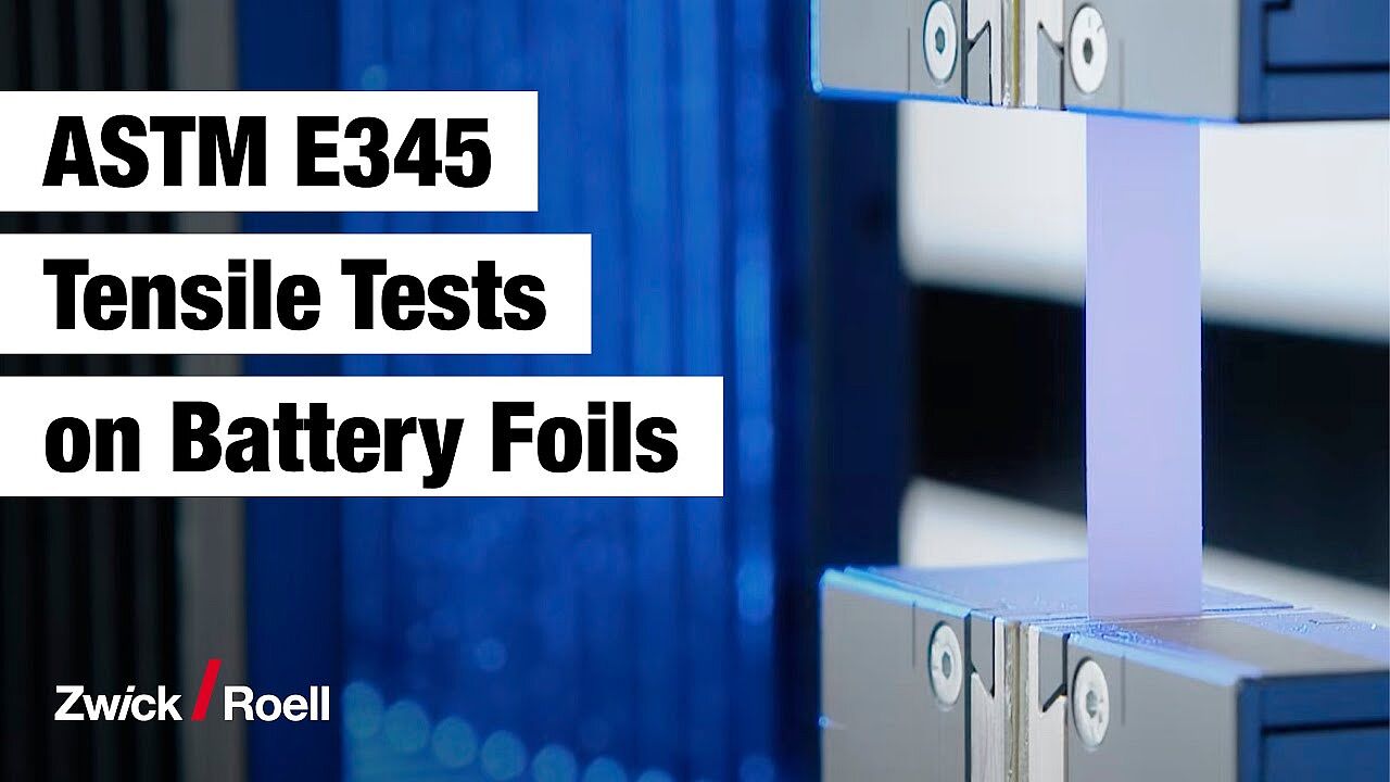 ASTM E345 & DIN 50154 – Tensile test on metallic foils | ZwickRoell