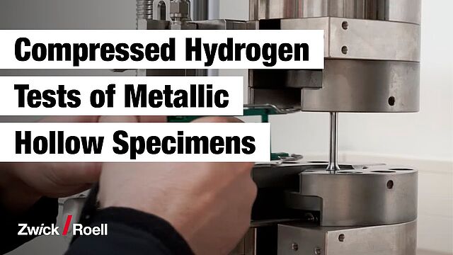 Hollow specimen testing under compressed hydrogen | ZwickRoell