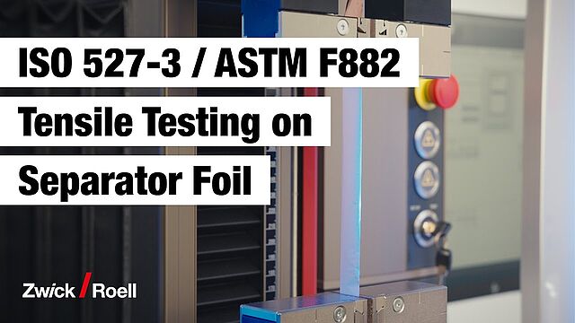 ASTM D882 | 薄膜拉伸试验 | ZwickRoell