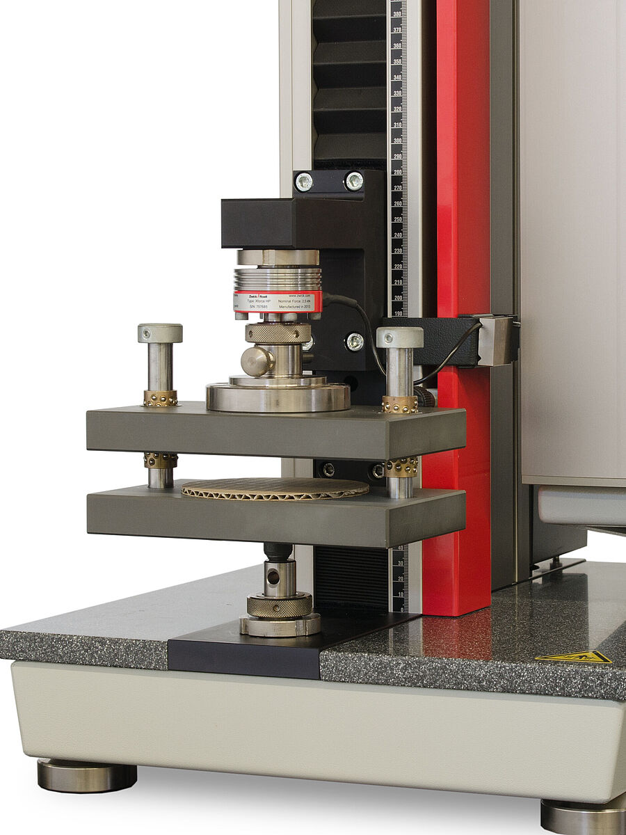 Flat crush test on corrugated board | ISO 3035 | ZwickRoell