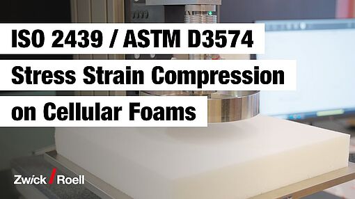 ASTM D3574弹性泡沫试验 | ZwickRoell
