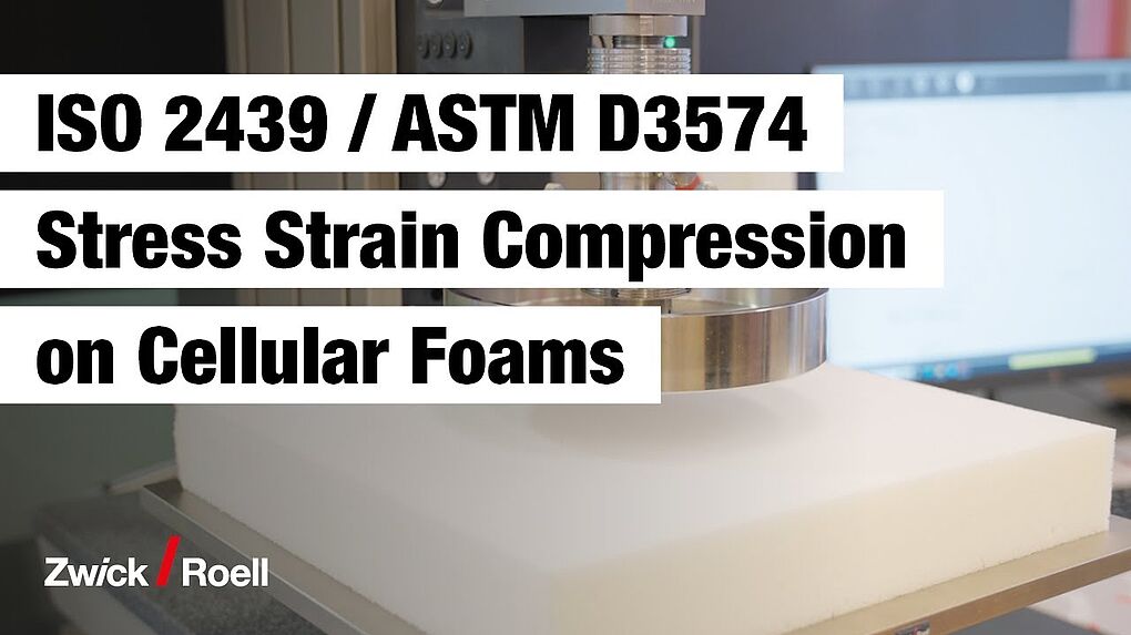 ASTM D3574 flexible foam testing | ZwickRoell