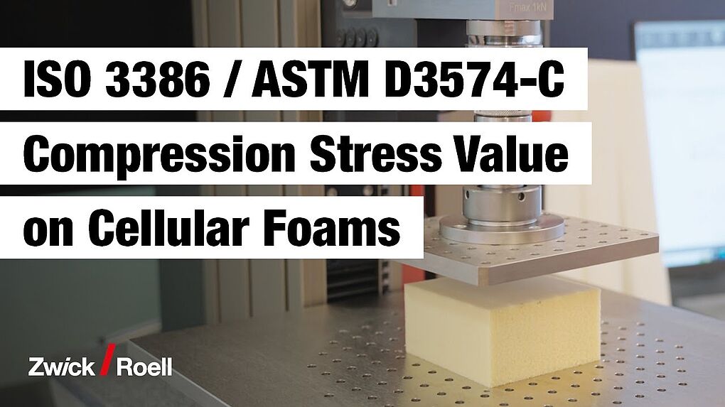 ASTM D3574 flexible foam testing | ZwickRoell