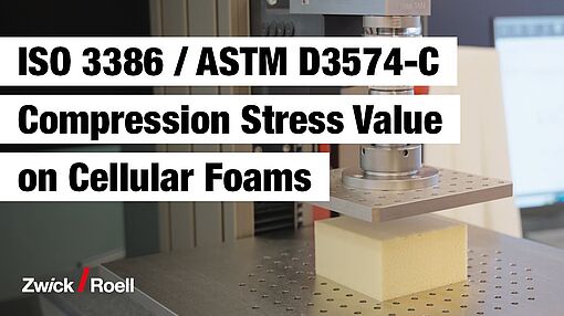 ASTM D3574 flexible foam testing | ZwickRoell
