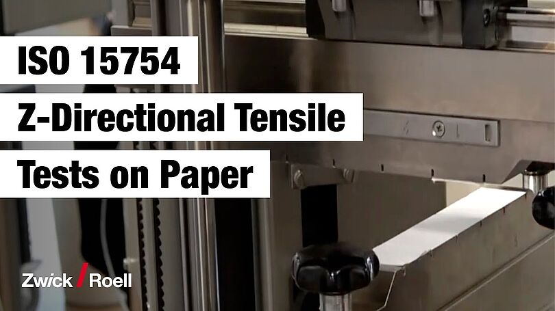 Internal Bond Test ISO 15754 | Tappi T541 | ZwickRoell