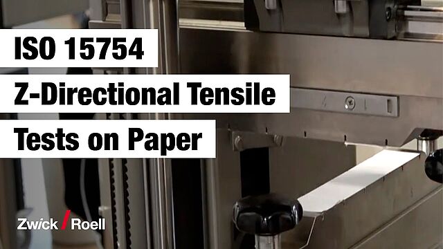Internal Bond Test ISO 15754 | Tappi T541 | ZwickRoell