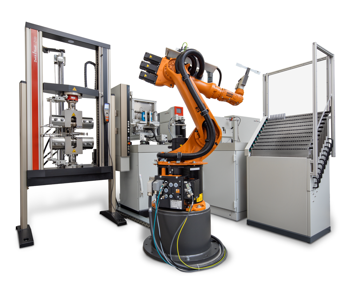 Robotic testing system roboTest R: tensile and flexure tests | ZwickRoell