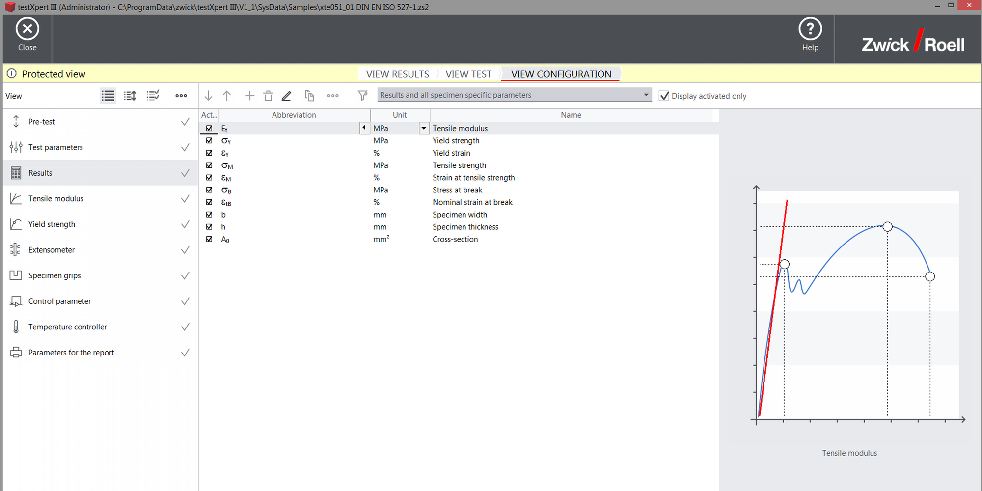 Import & Export der Daten in testXpert III - ZwickRoell